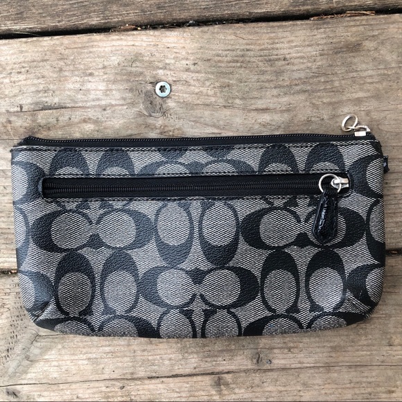 Coach | Bags | Coach Black And Dark Grey Wallet | Poshmark